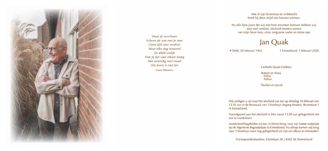 In memoriam Jan Quak | Flevo Boys